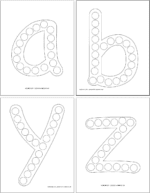 Free Printable Lowercase Alphabet Dot Marker Coloring Pages - The ...