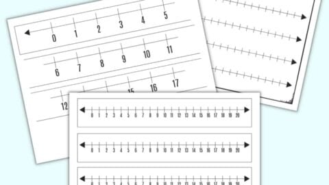 Free Printable Number Chart 1 - 20 for Kindergarten - The Artisan Life