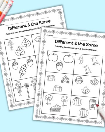 Free Printable Preschool Worksheets - The Artisan Life