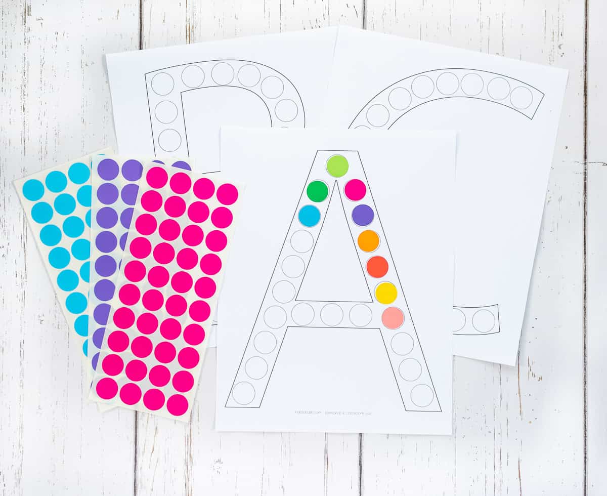 Free Printable Uppercase Alphabet Dot Marker Coloring Pages - The ...