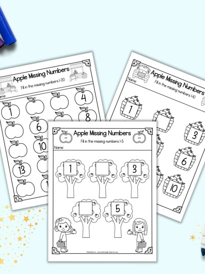 Preschool Math Printables Archives - The Artisan Life