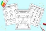 Free Printable Apple Theme Missing Number Worksheets - The Artisan Life