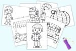Free Printable Pumpkin Patch Dot Marker Pages - The Artisan Life