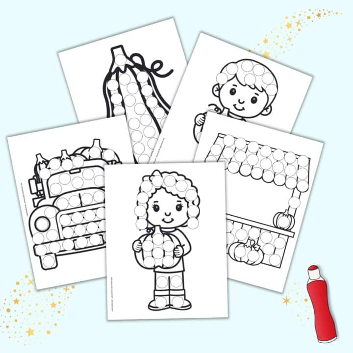Free Printable Dental Health Dot Marker Coloring Pages - The Artisan Life