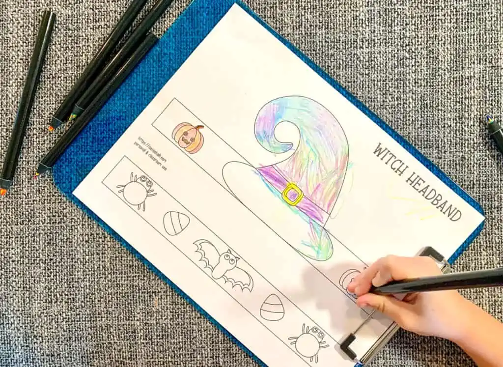 Free Printable Witch Hat Headband Craft - The Artisan Life