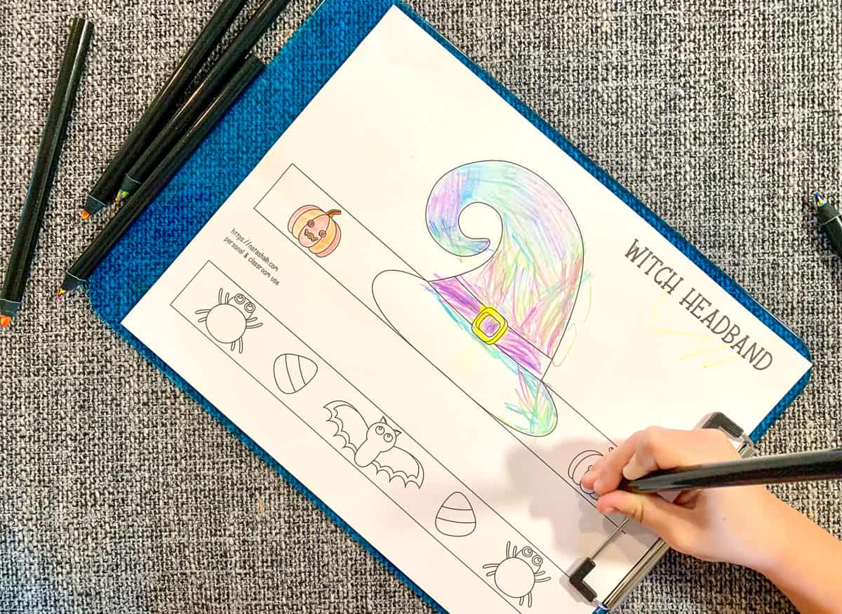 Free Printable Witch Hat Headband Craft - The Artisan Life