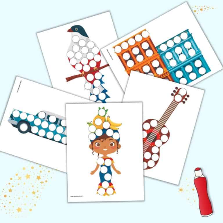 Free Printable Dragon Dot Marker Pages for Toddlers & Preschoolers ...