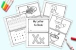Free Printable Letter X Book Emergent Reader - The Artisan Life