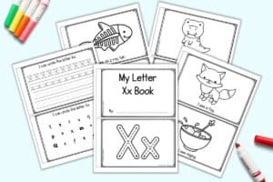 Free Printable Letter X Book Emergent Reader - The Artisan Life