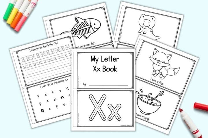 Free Printable Letter X Book Emergent Reader - The Artisan Life
