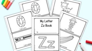 Free Printable Letter Z Book Emergent Reader - The Artisan Life