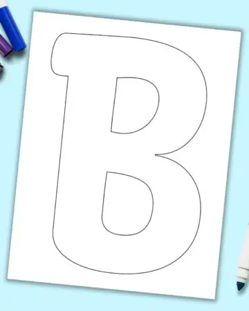 Printable Letter Stencils B
