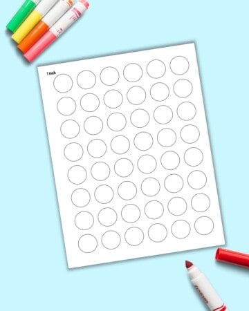 Free Printable 1 Inch Circle Template - The Artisan Life