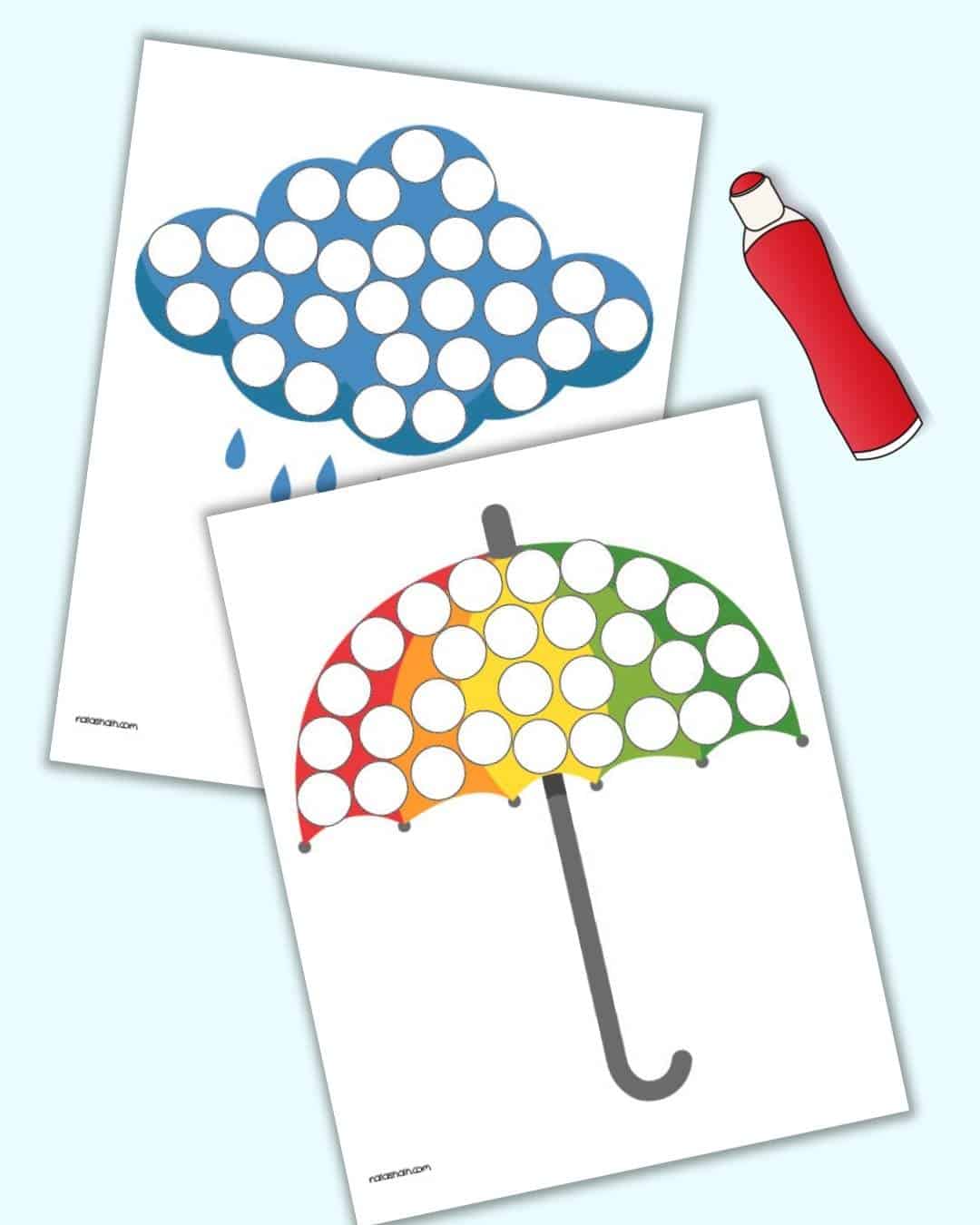 Free Printable Weather Dot Marker Pages - The Artisan Life