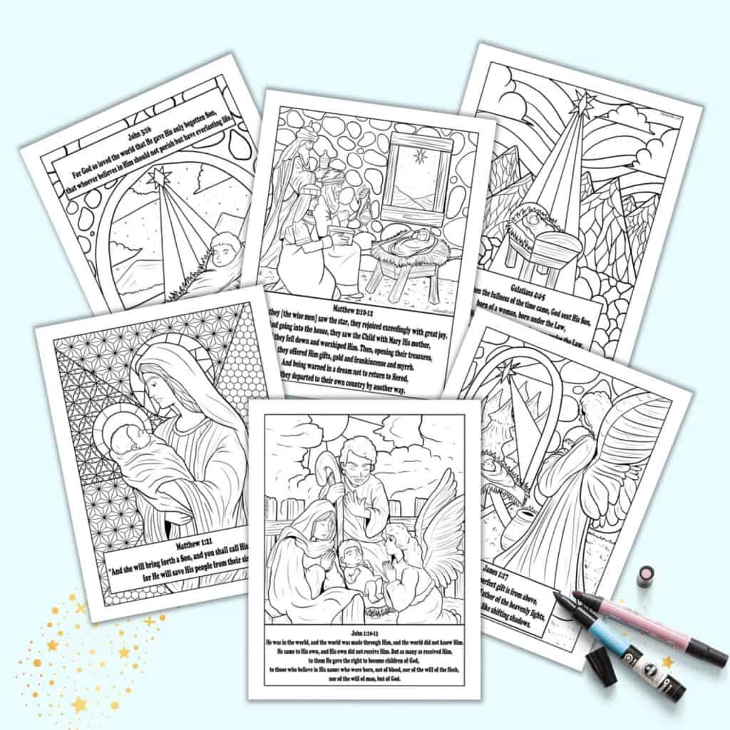 Free Printable Nativity Dot Marker Pages - The Artisan Life