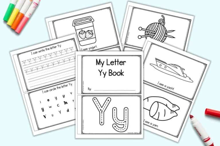 Free Printable Letter Y Book Emergent Reader - The Artisan Life