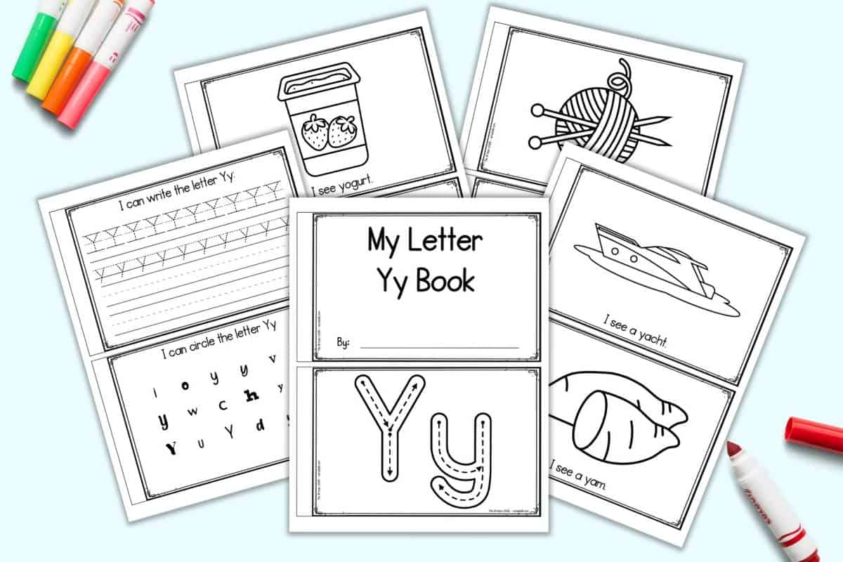 Free Printable Letter Y Book Emergent Reader - The Artisan Life