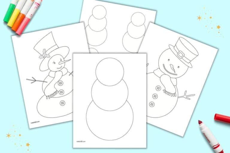 Free Printable Snowman Templates - The Artisan Life