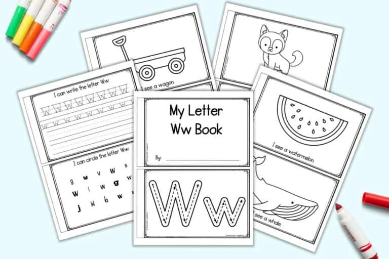 Free Printable Letter W Book - The Artisan Life