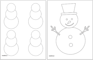 Free Printable Snowman Templates - The Artisan Life