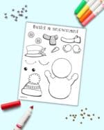 Free Build a Snowman Printable (Cute & Paste Snowman Activity) - The ...