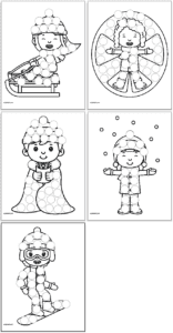 Free Printable Winter Activities Dot Marker Pages - The Artisan Life