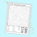 Free Printable Labor Day Word Search Puzzle - The Artisan Life
