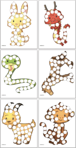 Free Printable Chinese Zodiac Animal Dot Marker Pages - The Artisan Life
