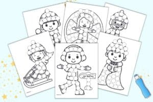 Free Printable Winter Activities Dot Marker Pages - The Artisan Life