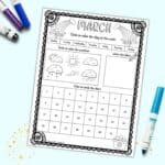 Free Printable June Calendar Worksheet for Kids - The Artisan Life