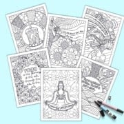Free Printable Positive Mindset Quotation Coloring Pages for Adults ...