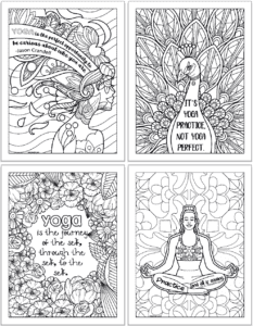 7+ Free Printable Yoga Quote Coloring Pages - The Artisan Life