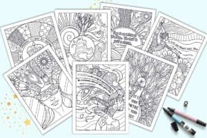 7+ Free Printable Yoga Quote Coloring Pages - The Artisan Life