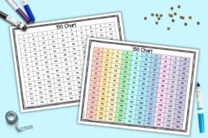 Free Printable 150 Number Chart - The Artisan Life