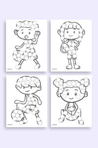 Free Printable Basketball Dot Marker Coloring Pages - The Artisan Life