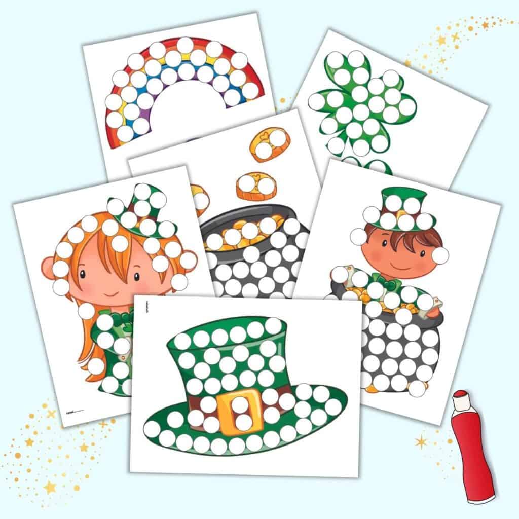 Free Printable March Cut and Paste Worksheet - The Artisan Life