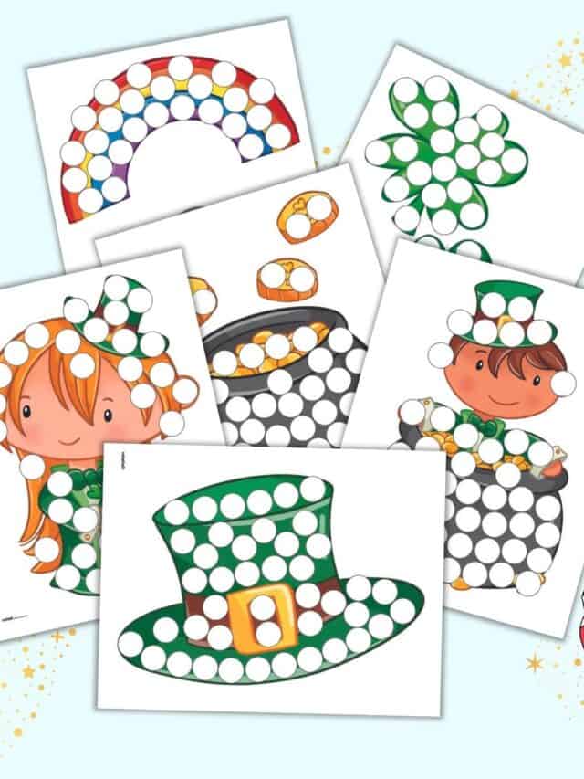 Free Printable St. Patrick's Day Do a Dot Marker Pages - The Artisan Life