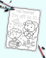 Free Printable Last Day of Pre-K Coloring Page - The Artisan Life