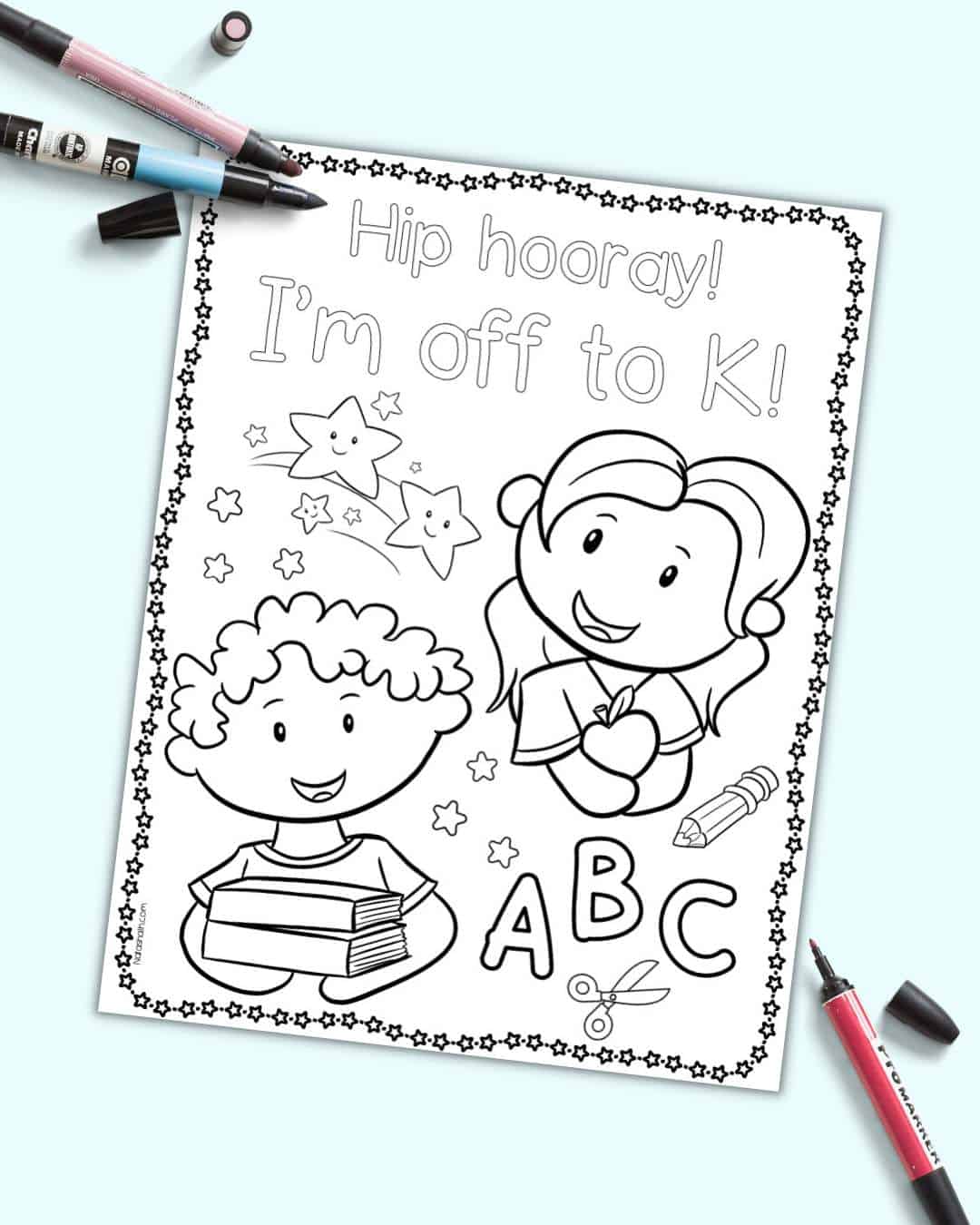 Free Printable Last Day of Pre-K Coloring Page - The Artisan Life