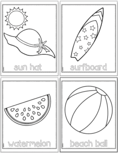 9+ Free Printable Beach Coloring Pages for Kids with Vocabulary - The ...