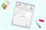 Free Printable June Calendar Worksheet for Kids - The Artisan Life
