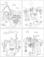 Ridiculously Cute Llama Coloring Pages (for kids & teens) - The Artisan ...