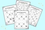 Mermaid Theme Missing Number Worksheets - The Artisan Life