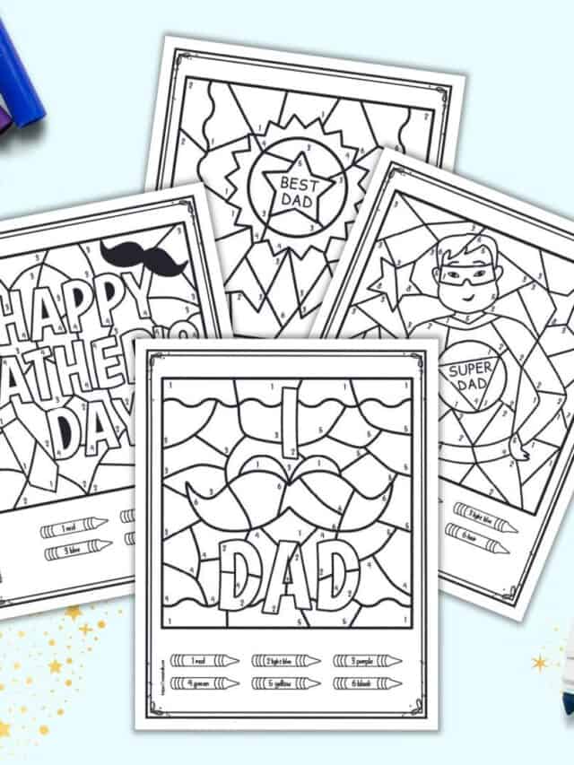 Color by Code Free Printables Archives - The Artisan Life