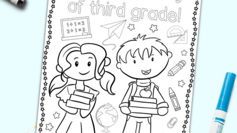 Last Day of School Coloring Pages - The Artisan Life