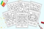 Free Printable Back to School Color by Number Pages - The Artisan Life