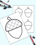 Free Printable Acorn Templates - The Artisan Life