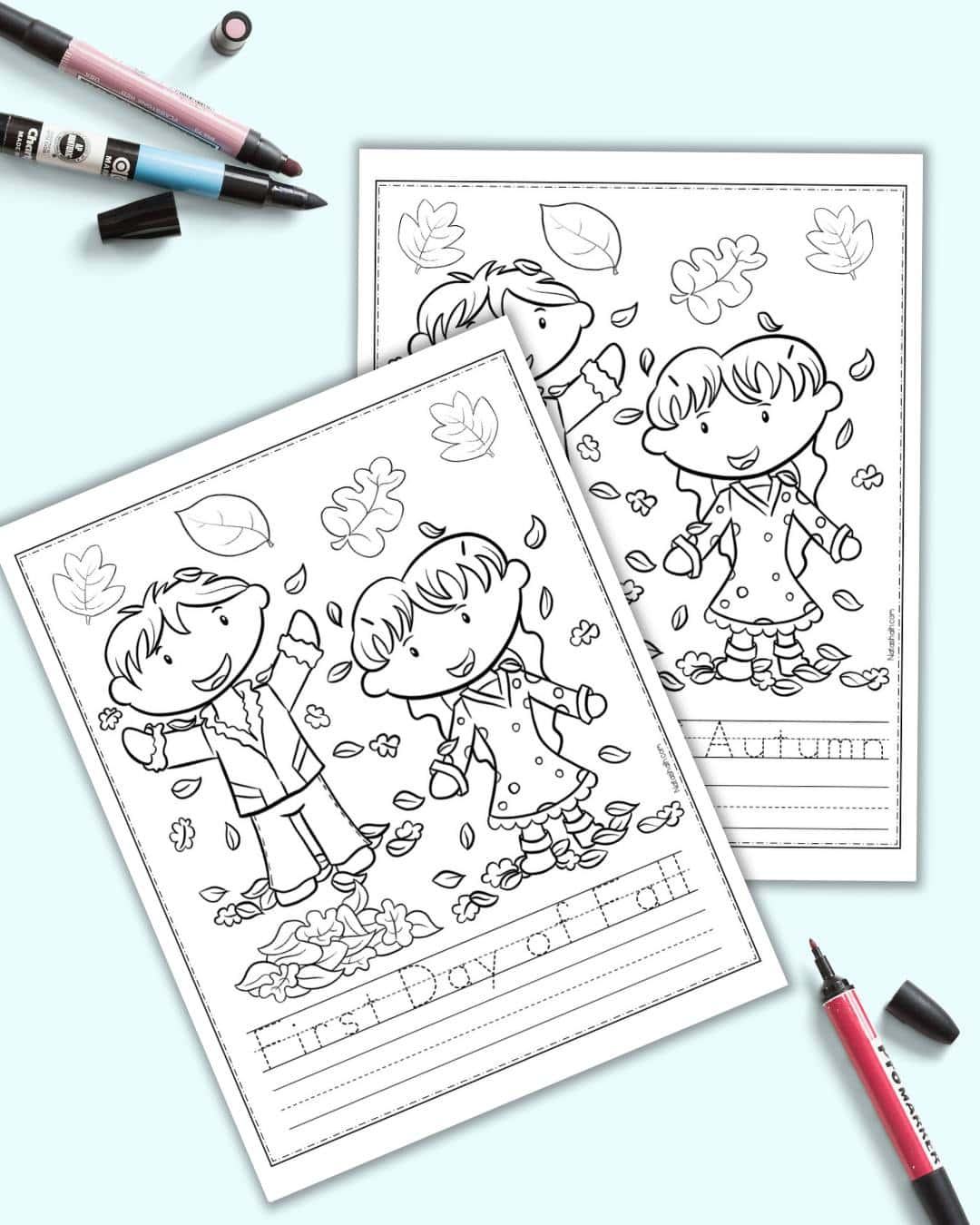 Free Printable First Day of Fall Worksheets - The Artisan Life