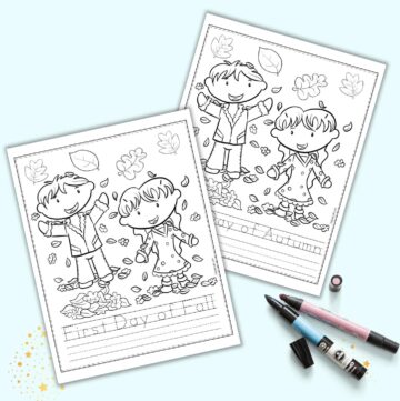 Free Printable Fall Themed Different and the Same Worksheets - The ...