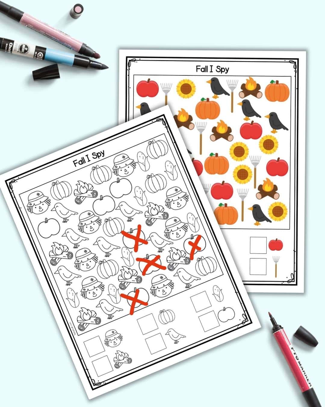 Free Fall I Spy Printables - The Artisan Life